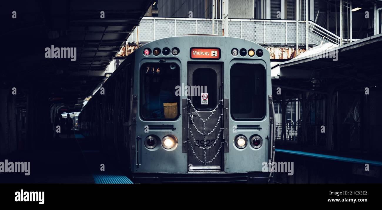 Adams street in chicago usa hi-res stock photography and images - Alamy