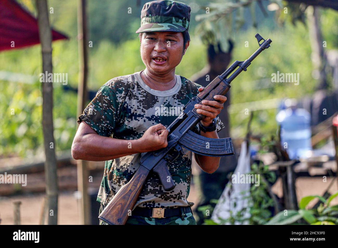 Ko Myat Min Thu who is from the terrorist military council's Navy takes part in the Civil ...