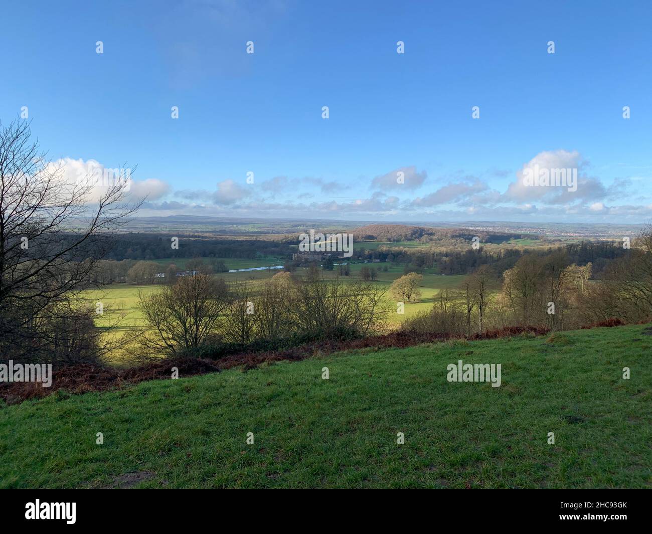 Longleat Park near Frome Somerset landscape view views IK England low ...