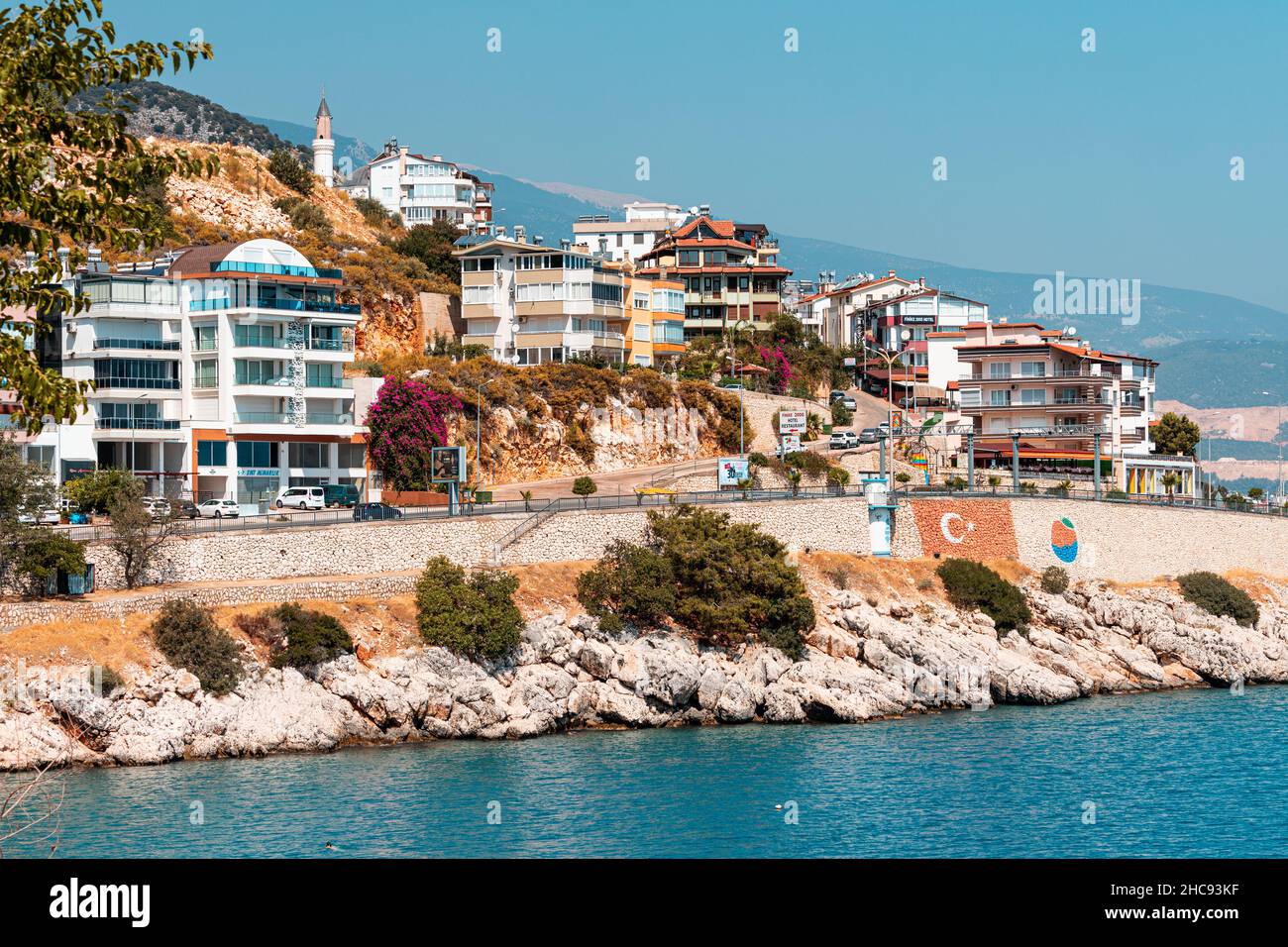 26 August 2021, Finike, Turkey: A resort town on the Mediterranean ...