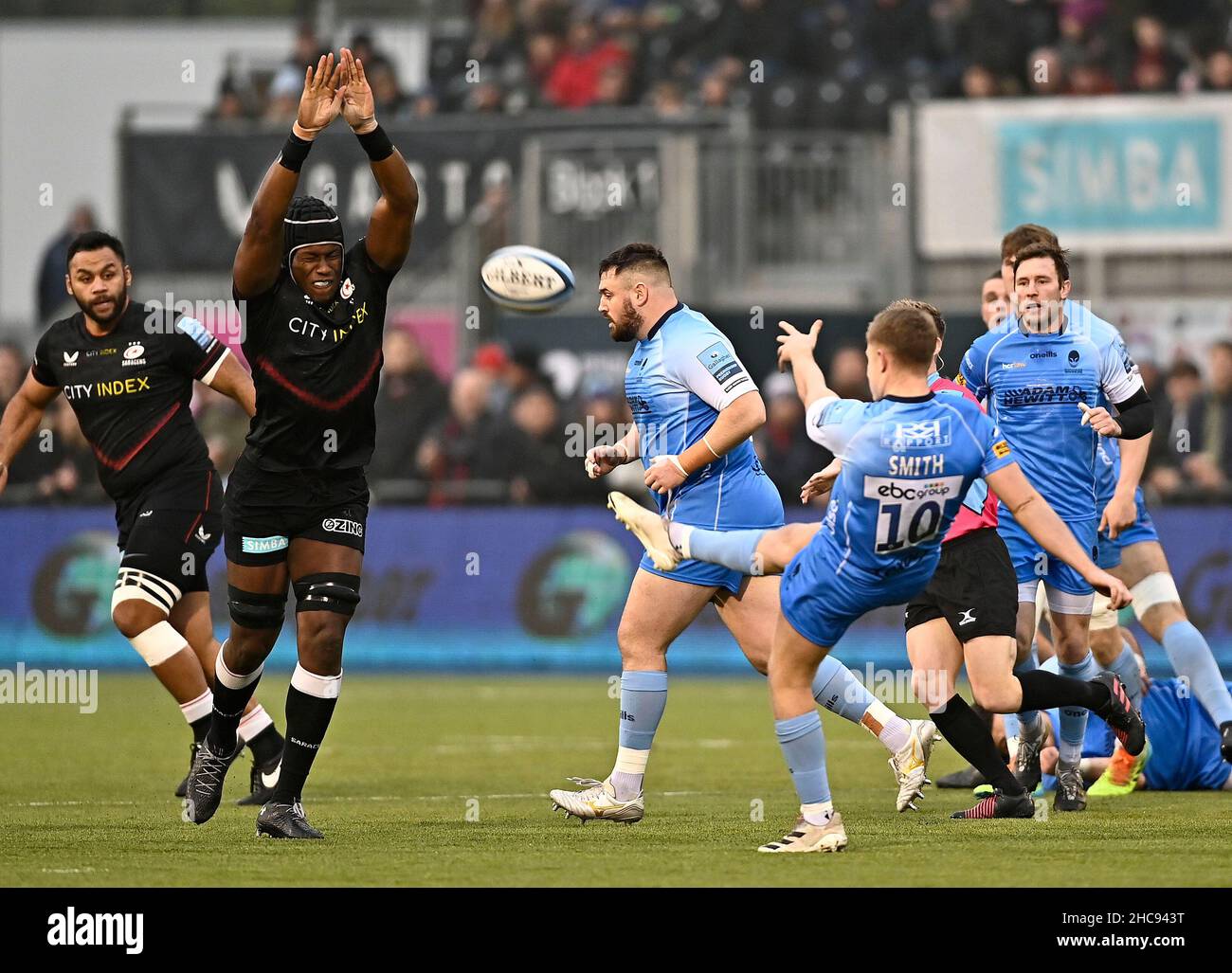 Barnet, United Kingdom. 26th Dec, 2021. Premiership Rugby. Saracens V ...