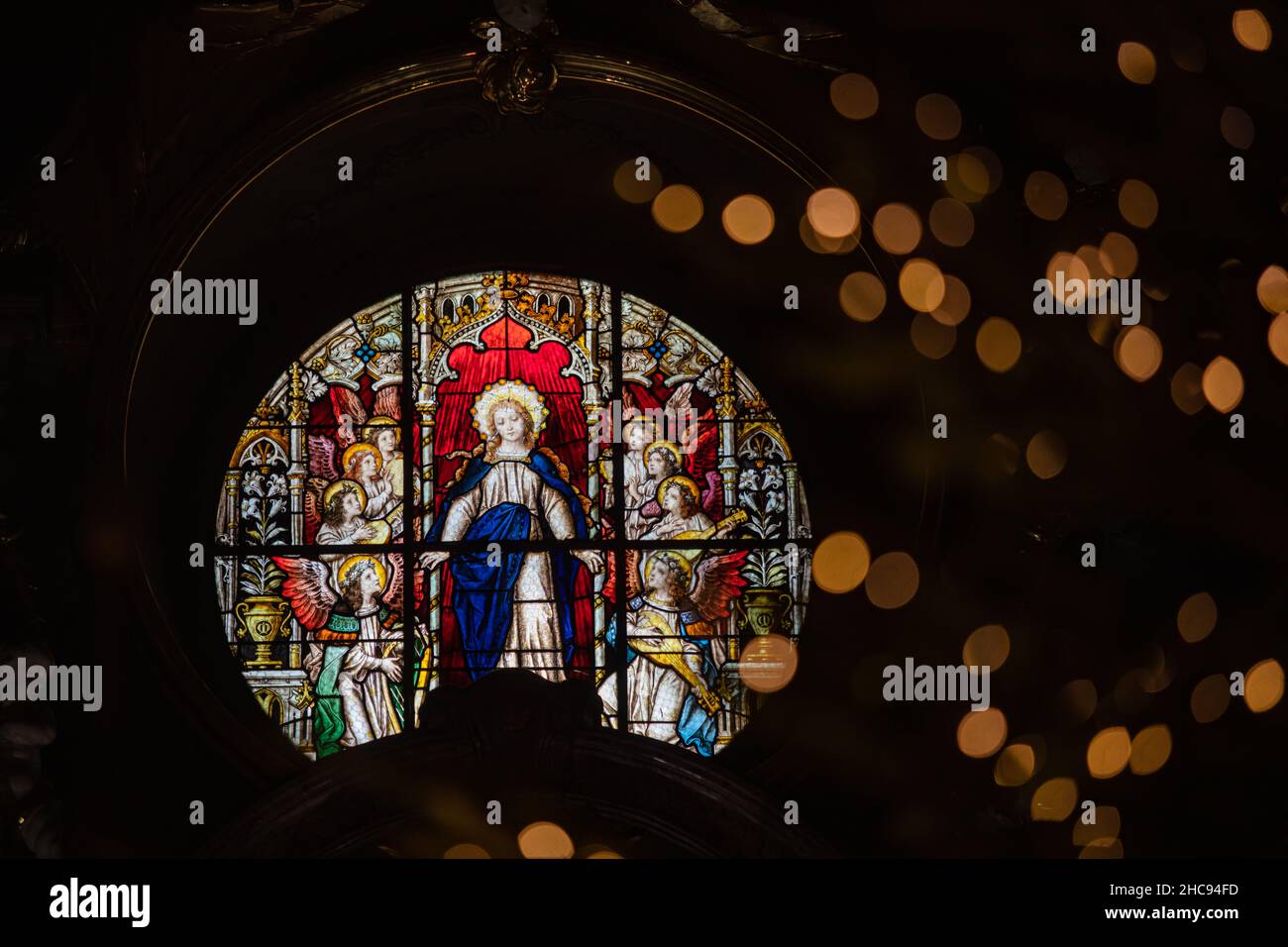 Lviv, Ukraine - December 25, 2021: Interior of The Archcathedral ...