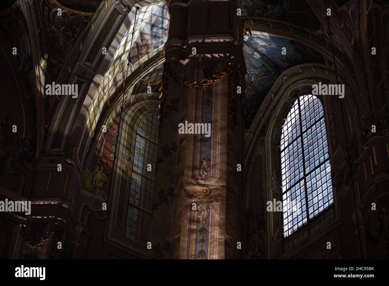 Lviv, Ukraine - December 25, 2021: Interior of The Archcathedral ...