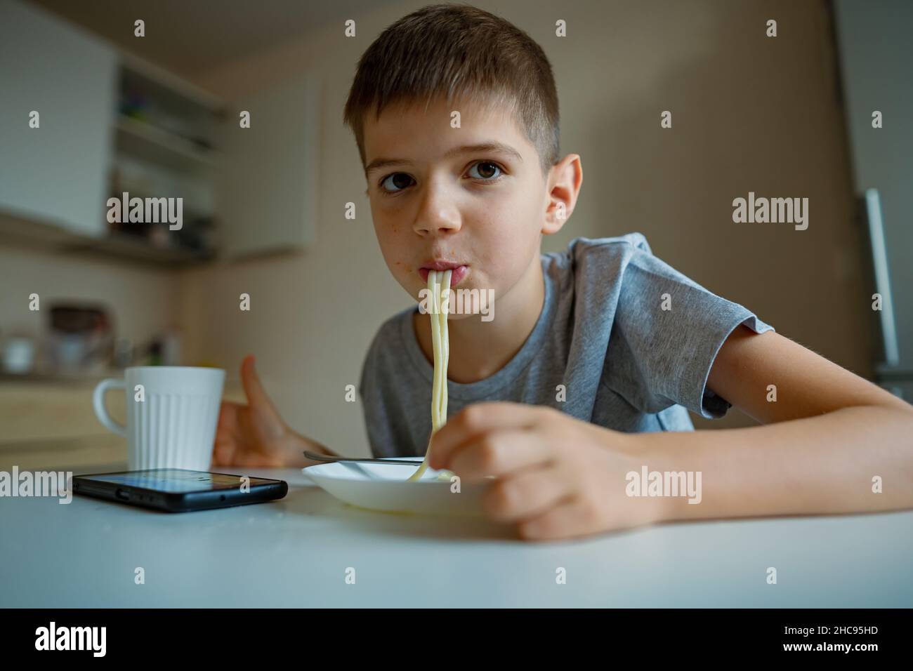 Messy boy hi-res stock photography and images - Alamy