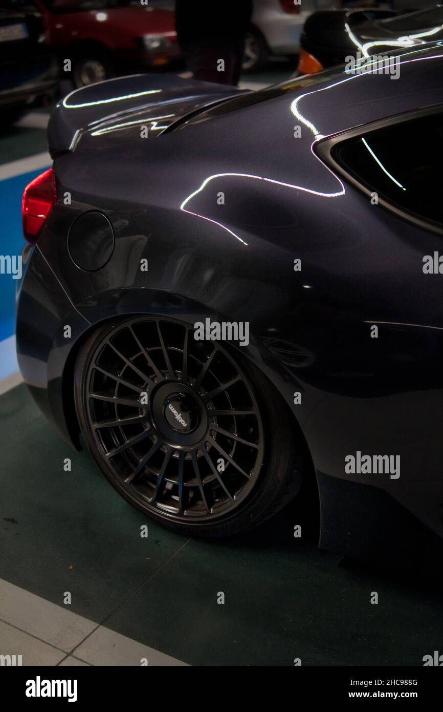 Back side view of a low Toyota GT86 with Rotiform wheel Stock Photo - Alamy