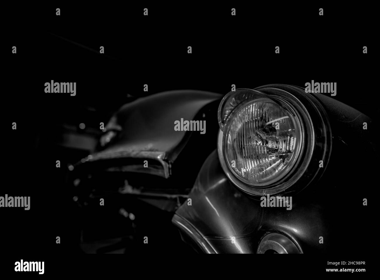 Classic Car Black Background