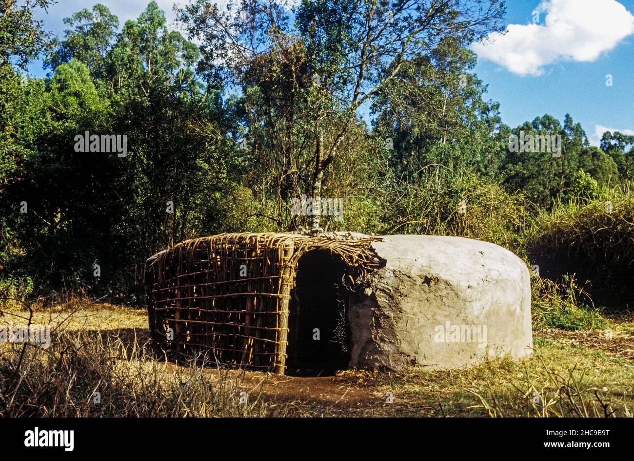 A Masai Manyatta, Ngong, Kenya Stock Photo - Alamy