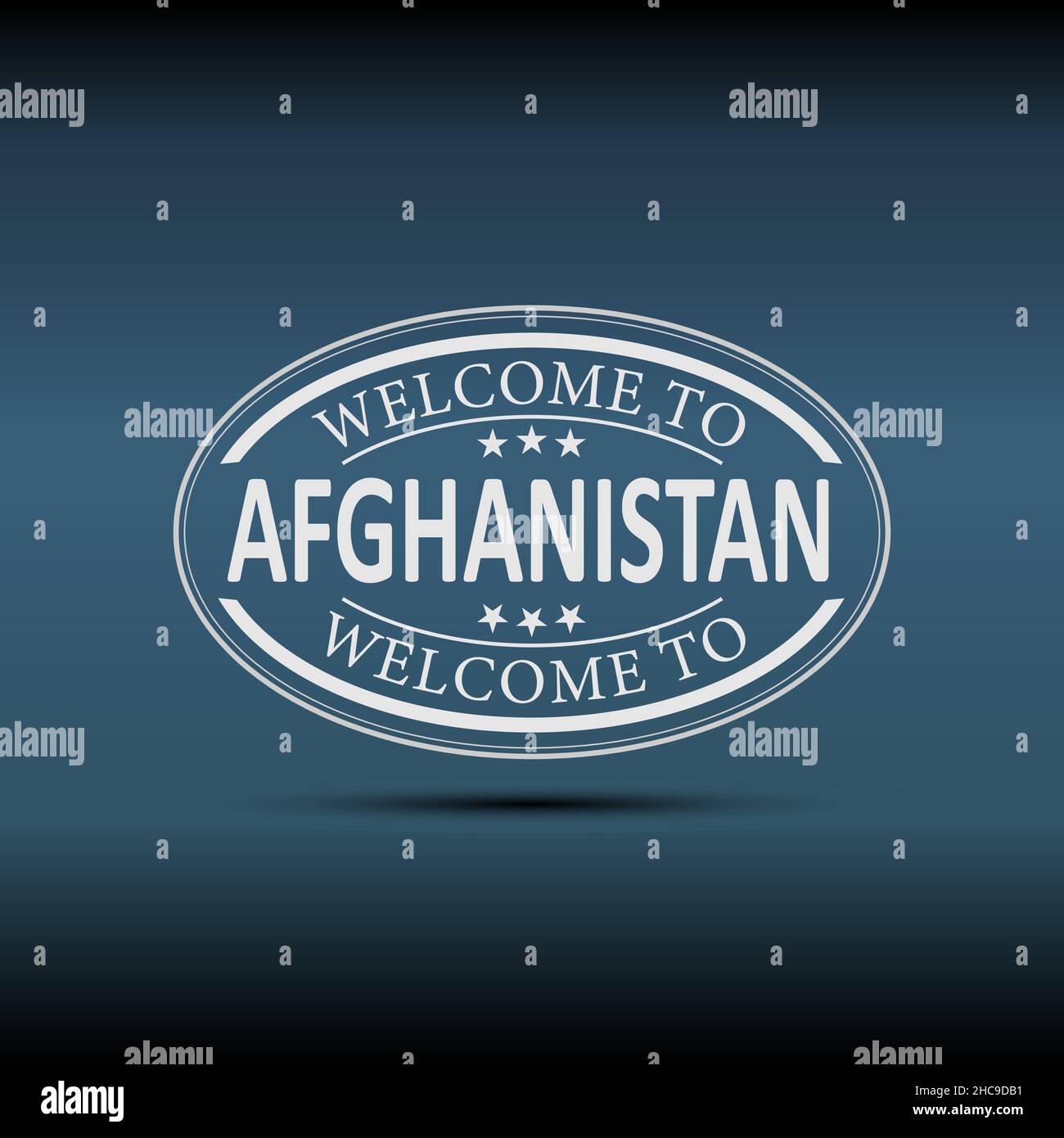 welcome to Afghanistan Text on BLUE Background Stock Vector Image & Art ...