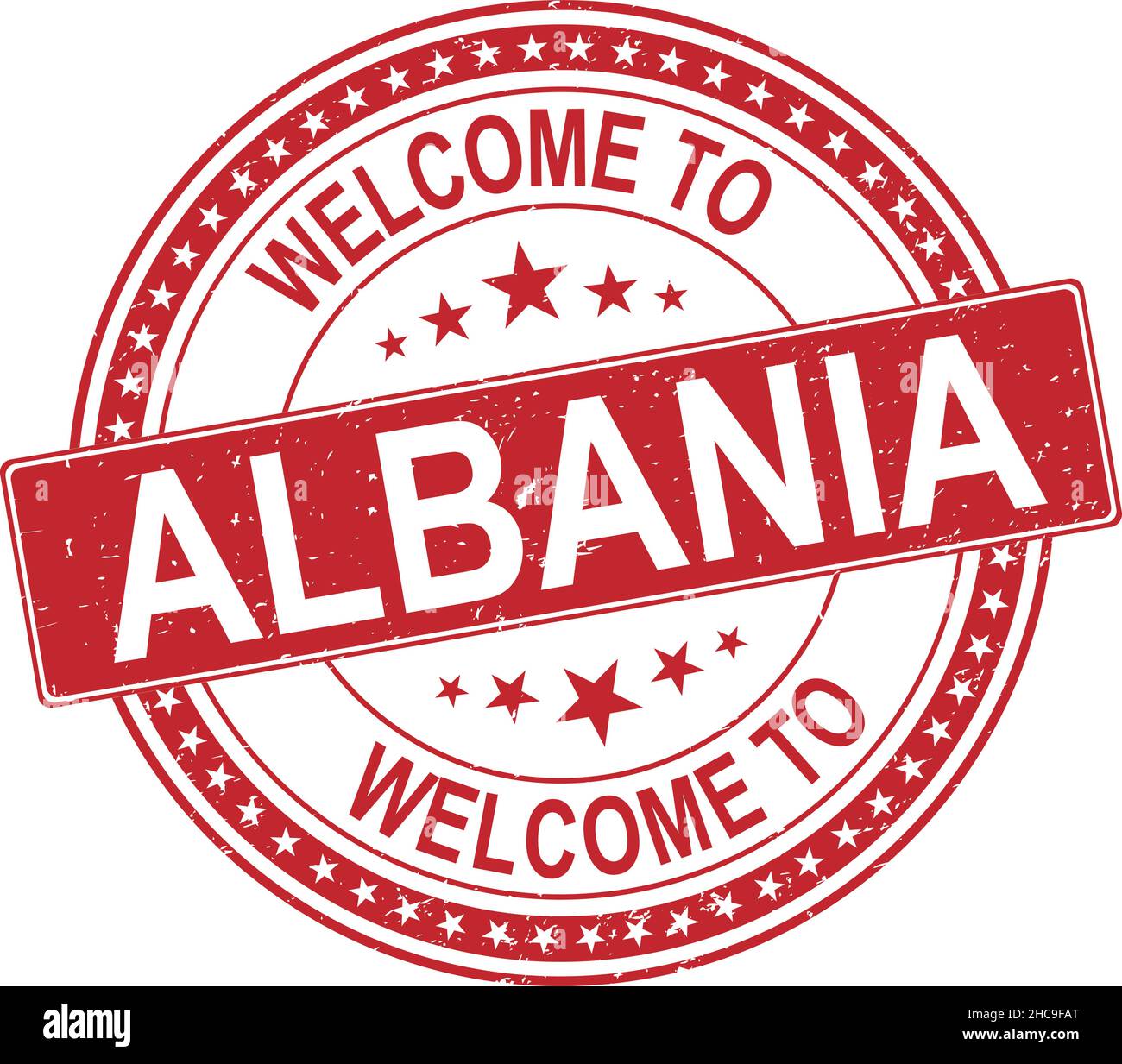 Welcome to albania Cut Out Stock Images & Pictures - Alamy