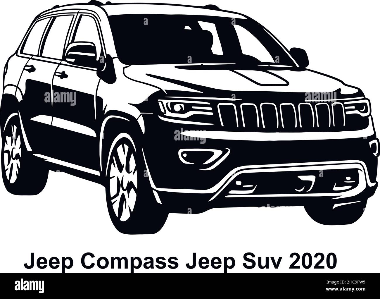 Suv Car - 4x4, off-road pickup truck vector isolated on white Stock ...