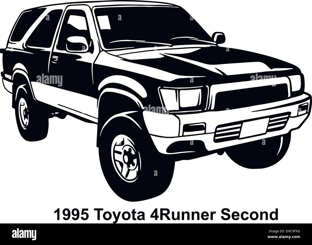 Suv Car - 4x4, off-road pickup truck vector isolated on white Stock ...