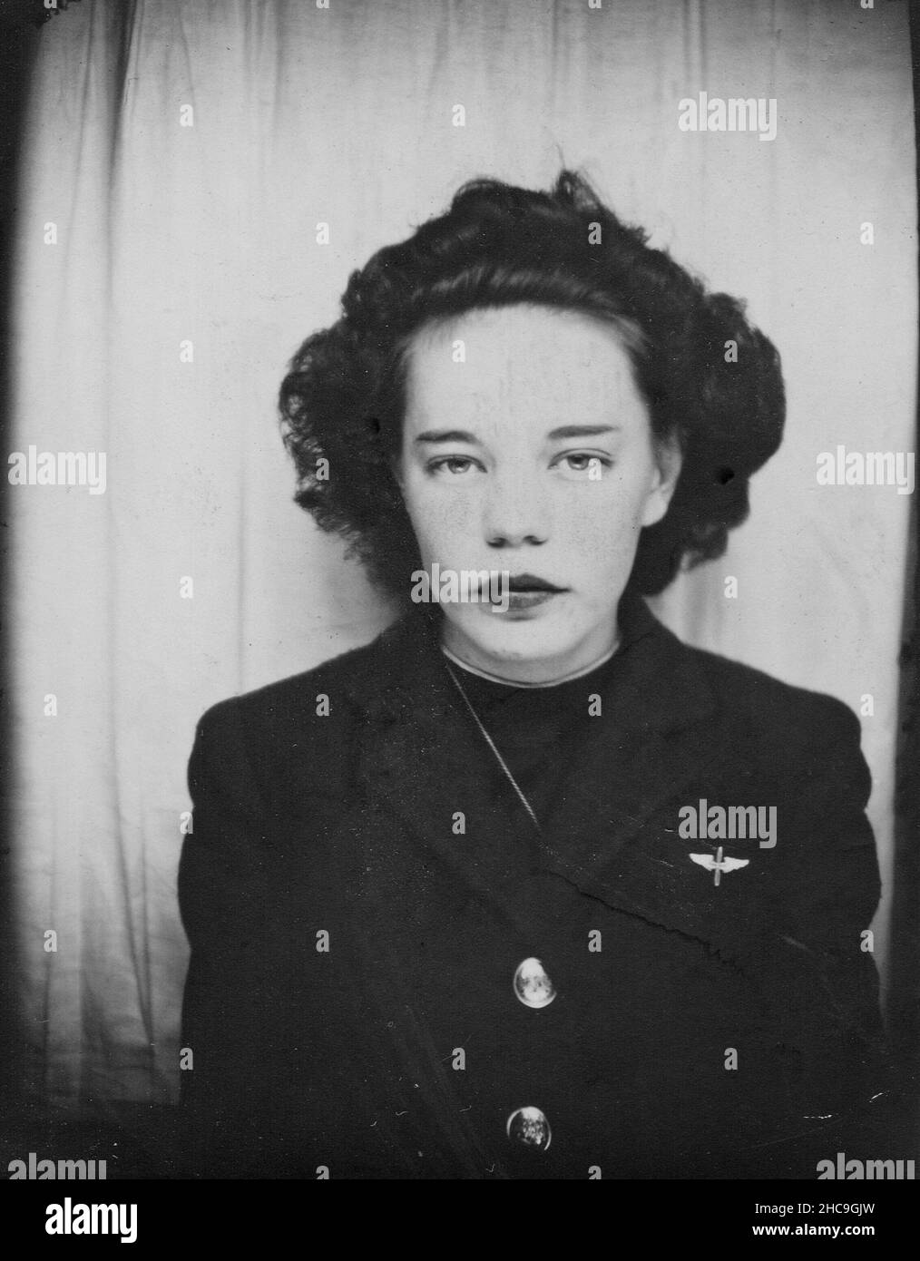 Photo Booth Fly Girl WW2 WASP Betty Sue Howard WWII US ARMY AIRFORCES ...