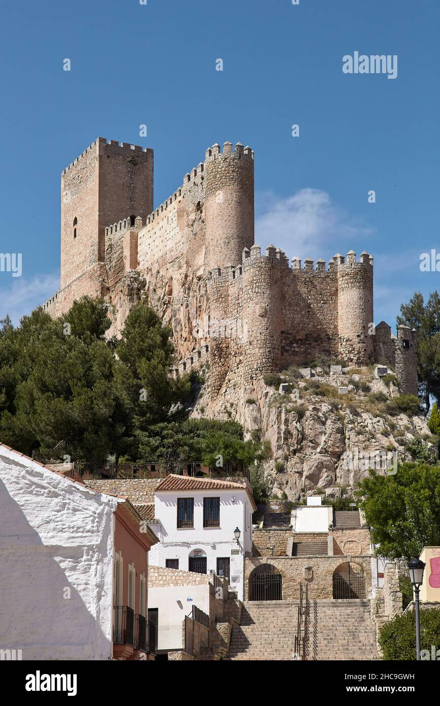 Castle of Almansa. Almansa, Albacete. Castilla-La Mancha. Spain Stock ...