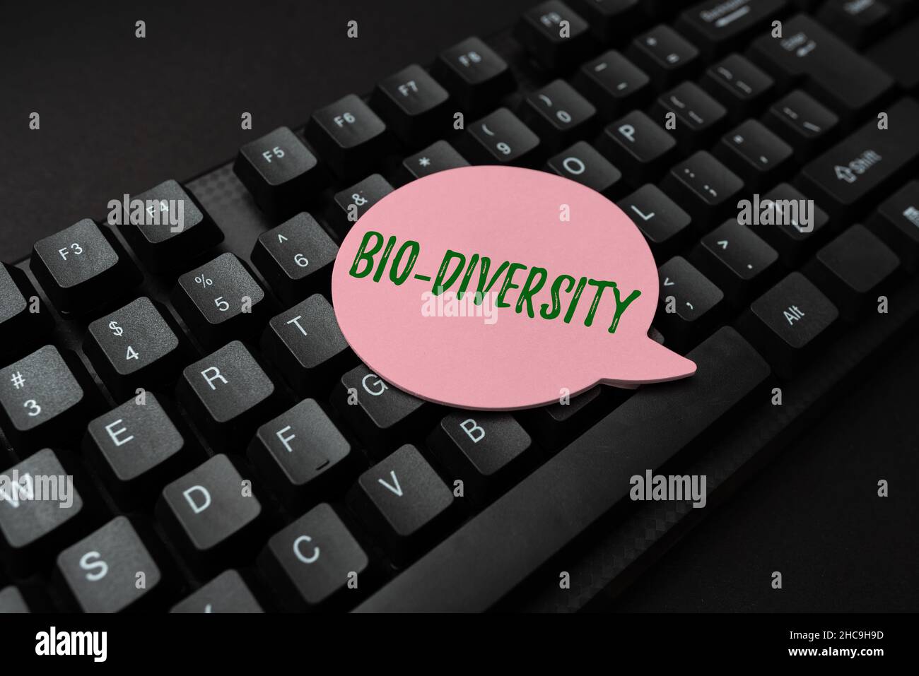 Text sign showing Bio Diversity. Conceptual photo Variety of Life ...