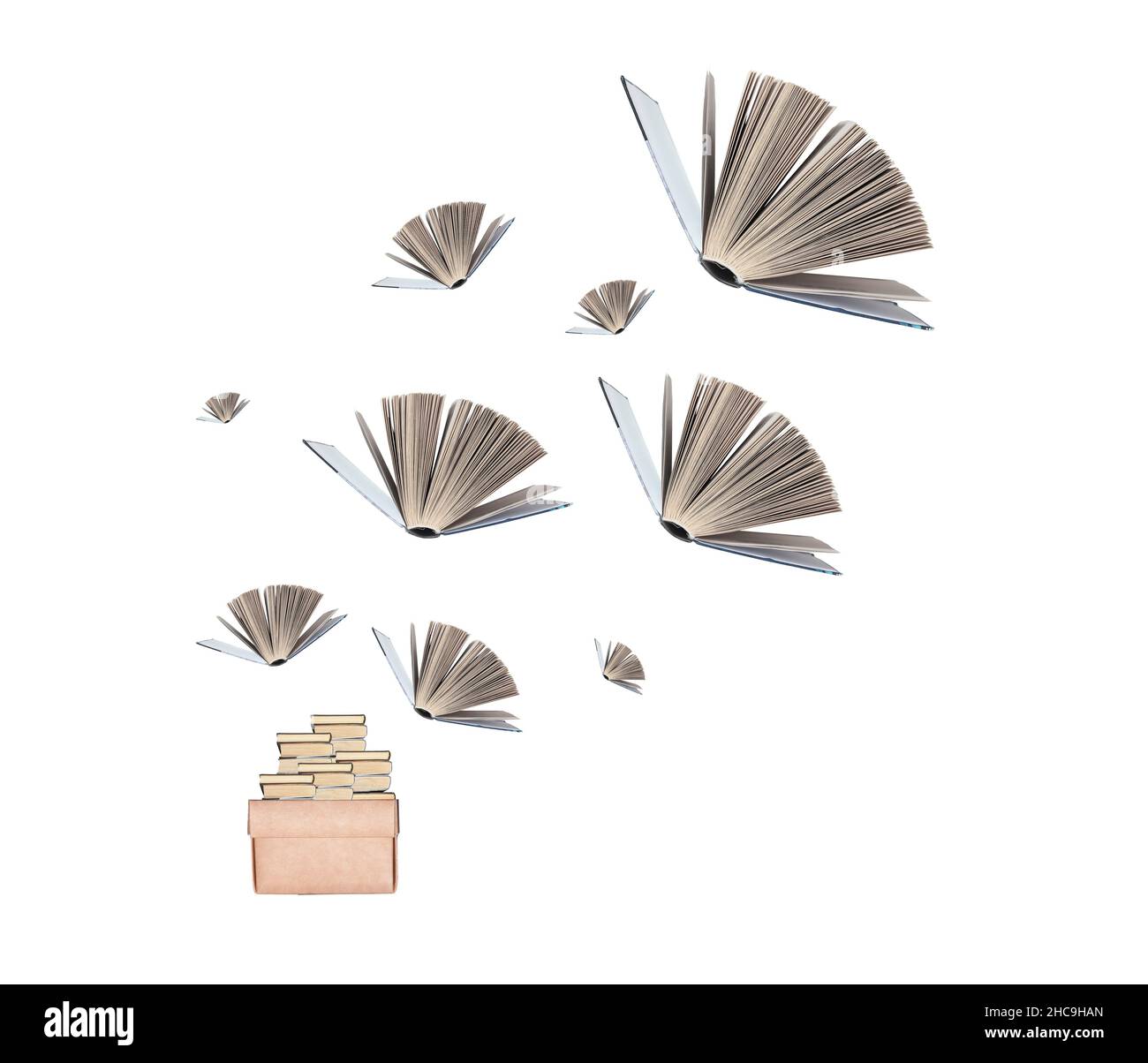 Vintage composition old books Cut Out Stock Images & Pictures - Alamy