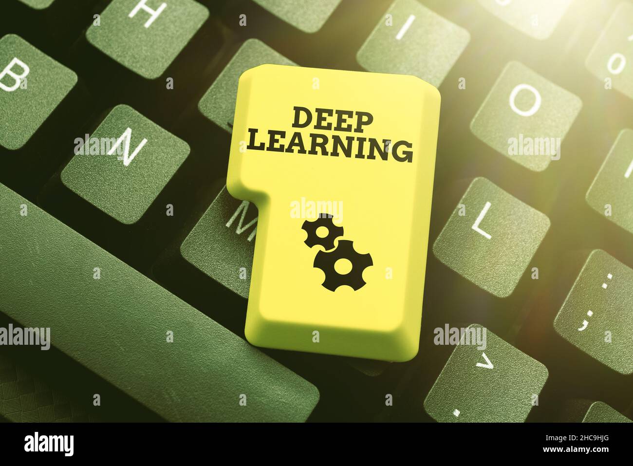 Text showing inspiration Deep Learning. Business approach Hierarchical Abstractions Artificial ...