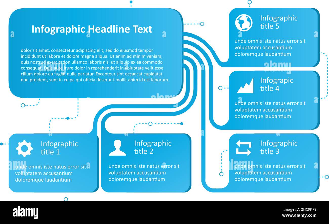 5 options infographic structure theme Stock Vector Image & Art - Alamy