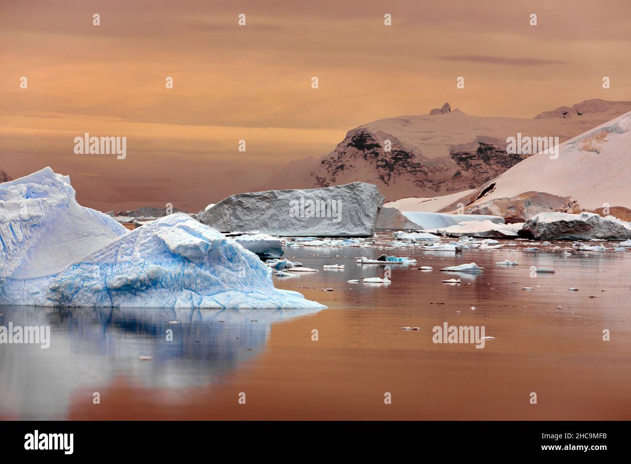 Beautiful icy view in Antarctica Stock Photo - Alamy