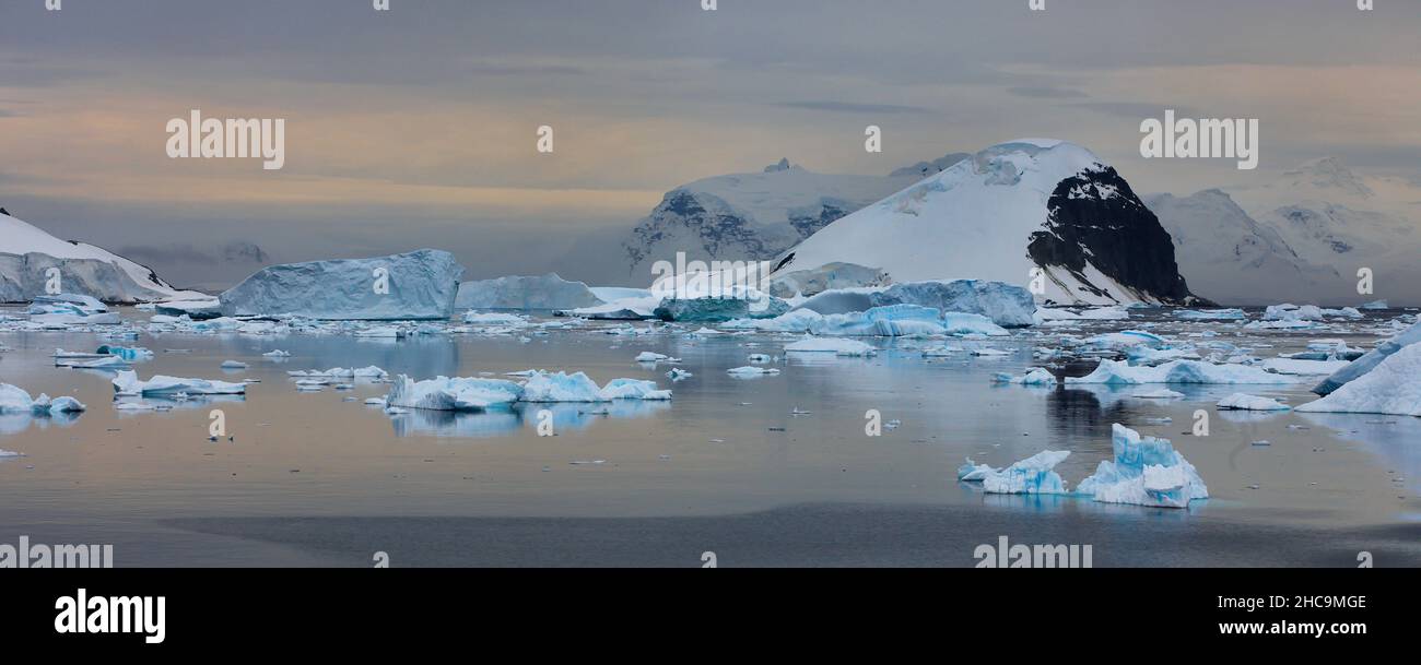 Beautiful icy view in Antarctica Stock Photo - Alamy