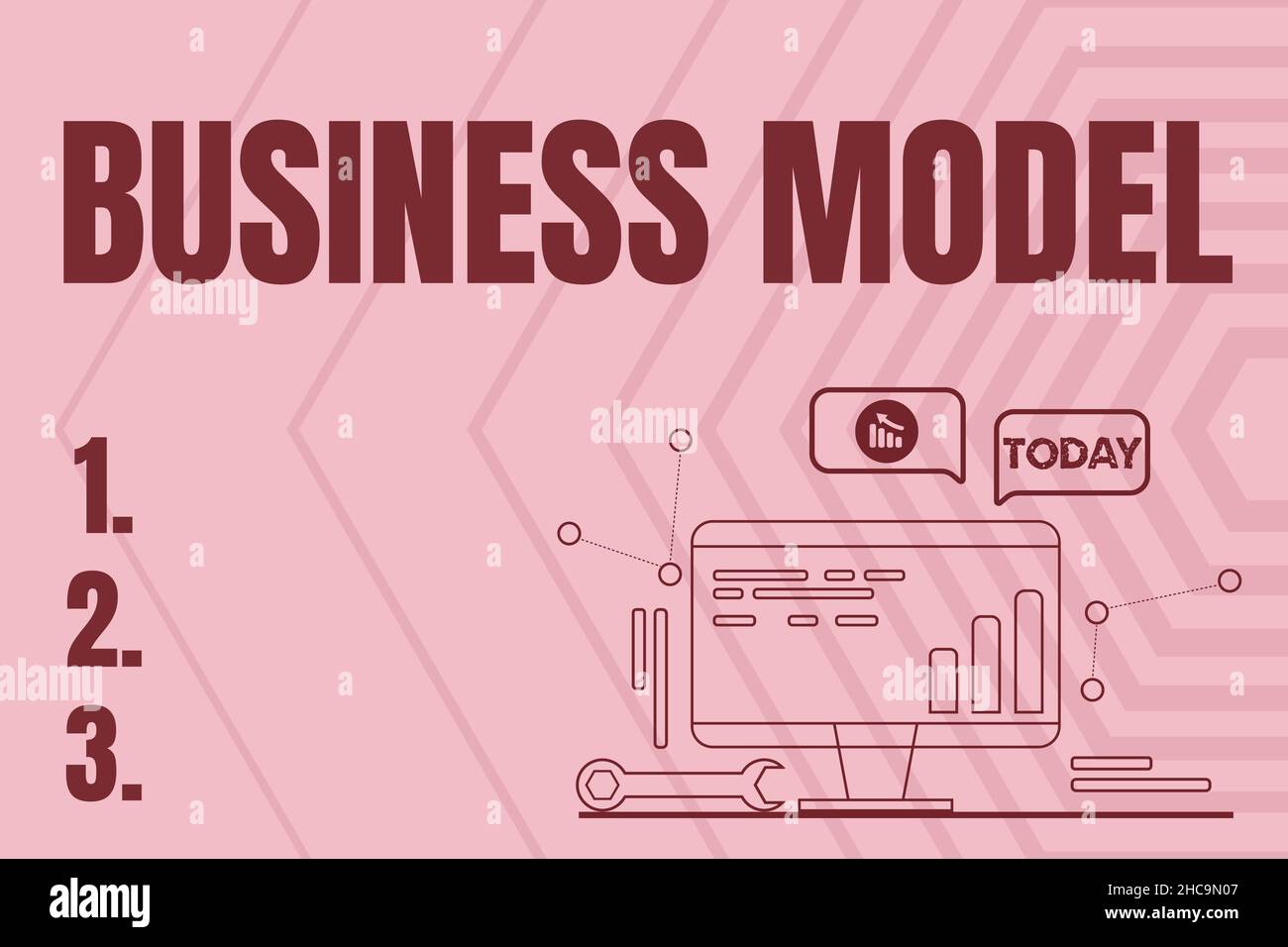 Conceptual display Business Model. Concept meaning Identifying revenue ...