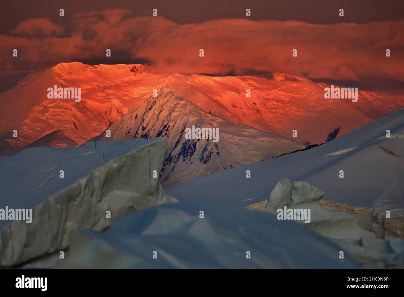 Beautiful icy view in Antarctica during daylight Stock Photo - Alamy