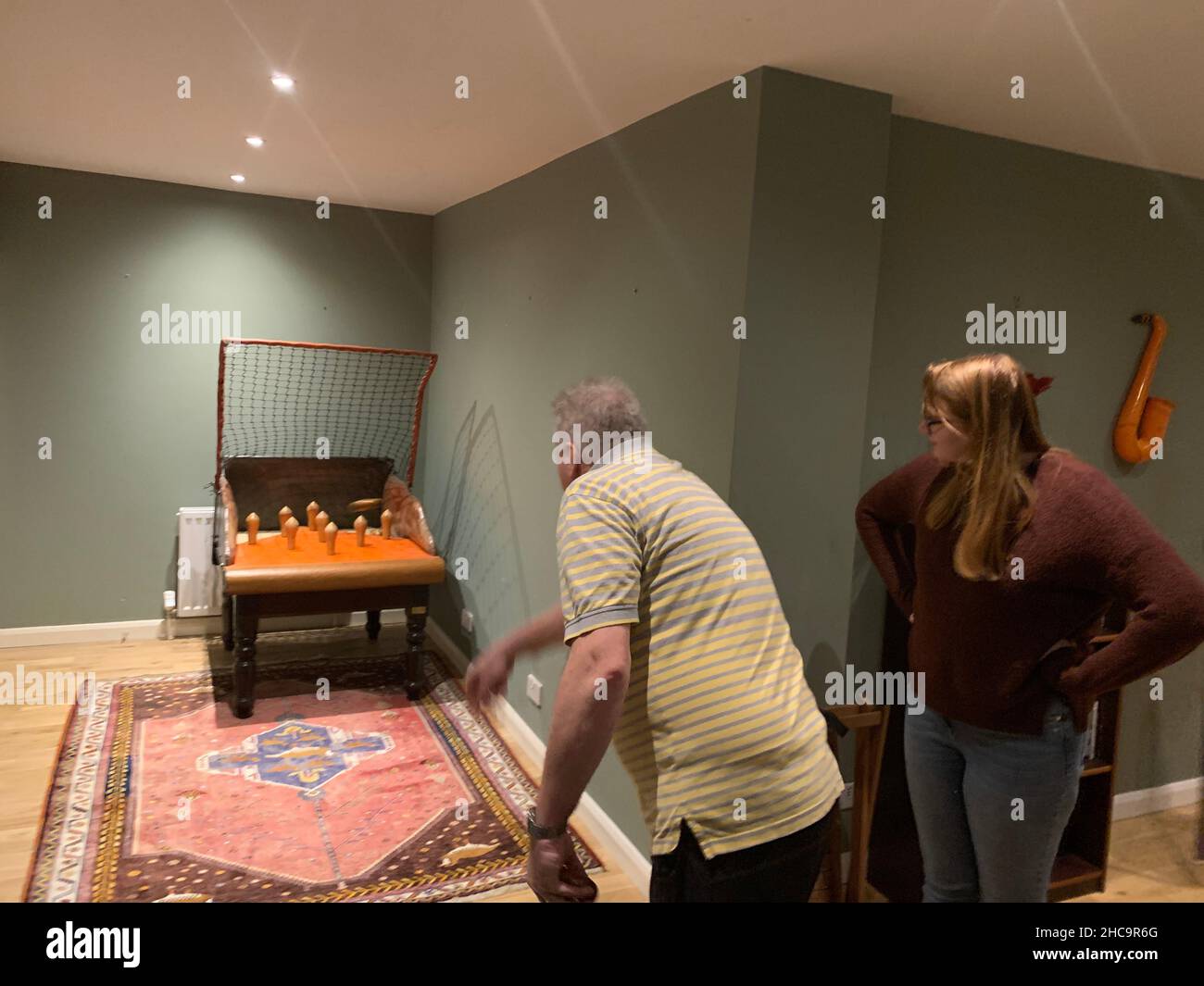 Competitions Sport with bar billiards and snooker in English pub Stock ...