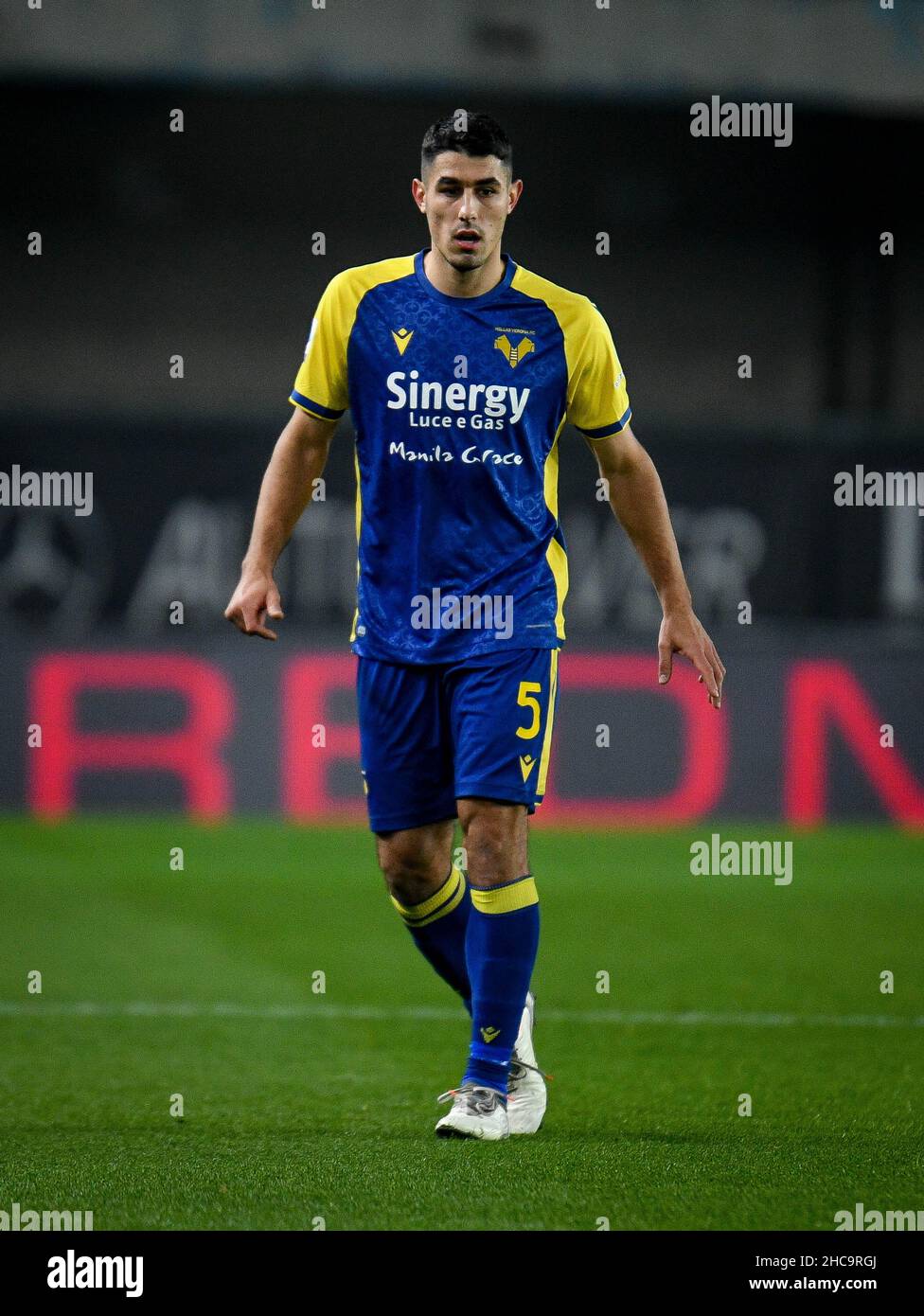 Verona, Italy. 22nd Dec, 2021. Verona's Davide Faraoni during Hellas ...
