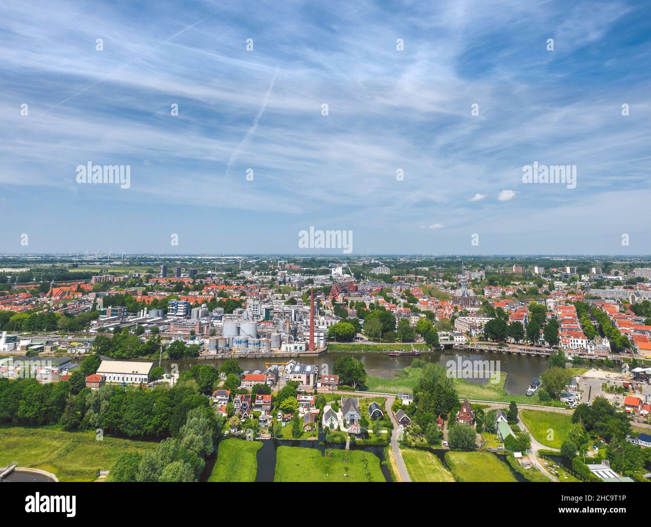 Aerial view gouda netherlands hi-res stock photography and images - Alamy