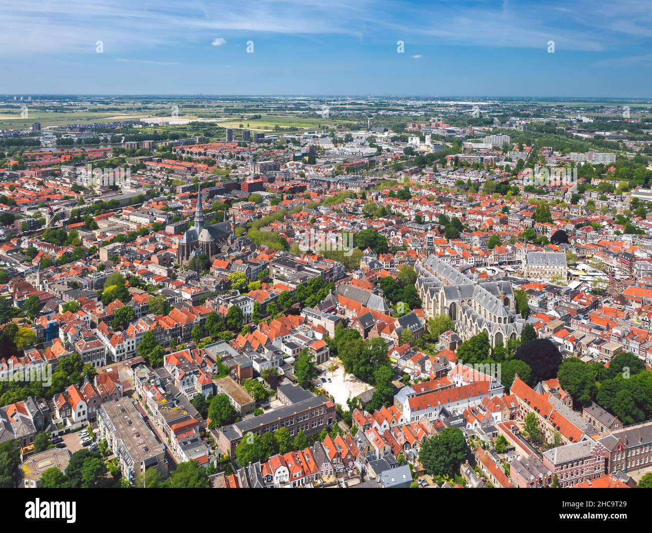 Aerial view gouda netherlands hi-res stock photography and images - Alamy