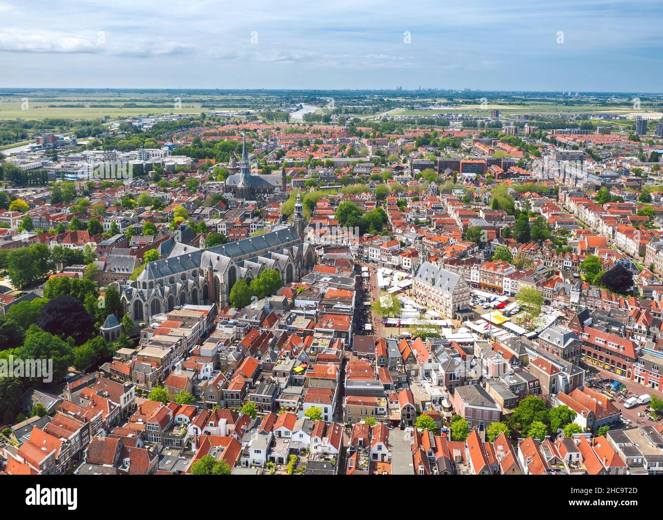 Aerial view gouda netherlands hi-res stock photography and images - Alamy