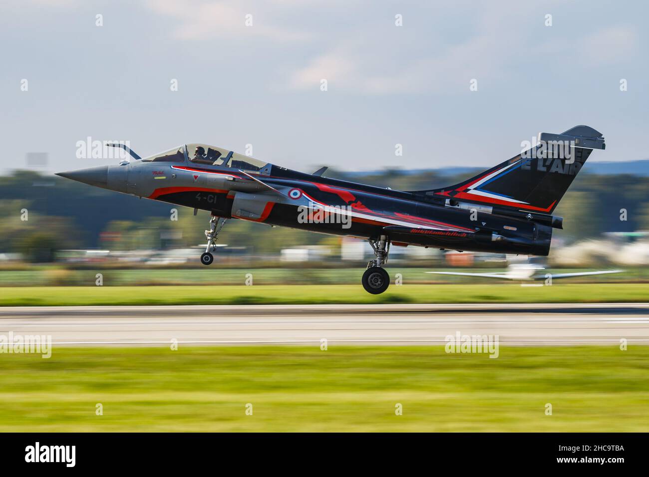 Ostrava, Czech Republic - September 15, 2018: Military fighter jet ...