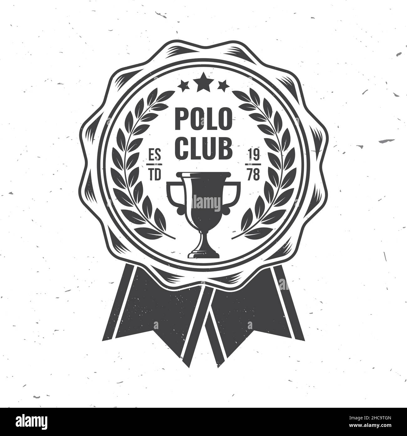 Polo club sport badge, patch, emblem, logo. Vector illustration ...
