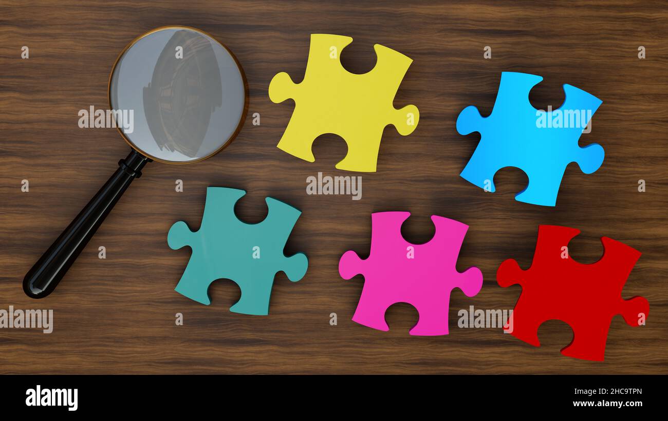 Magnifying glass decor hi-res stock photography and images - Alamy