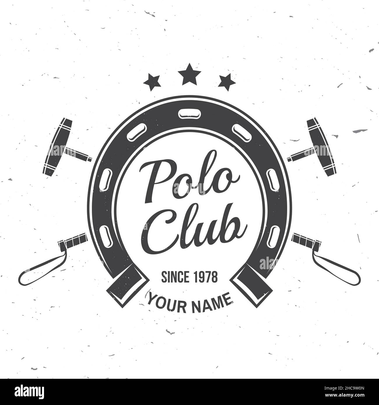 Polo club sport badge, patch, emblem, logo. Vector illustration ...