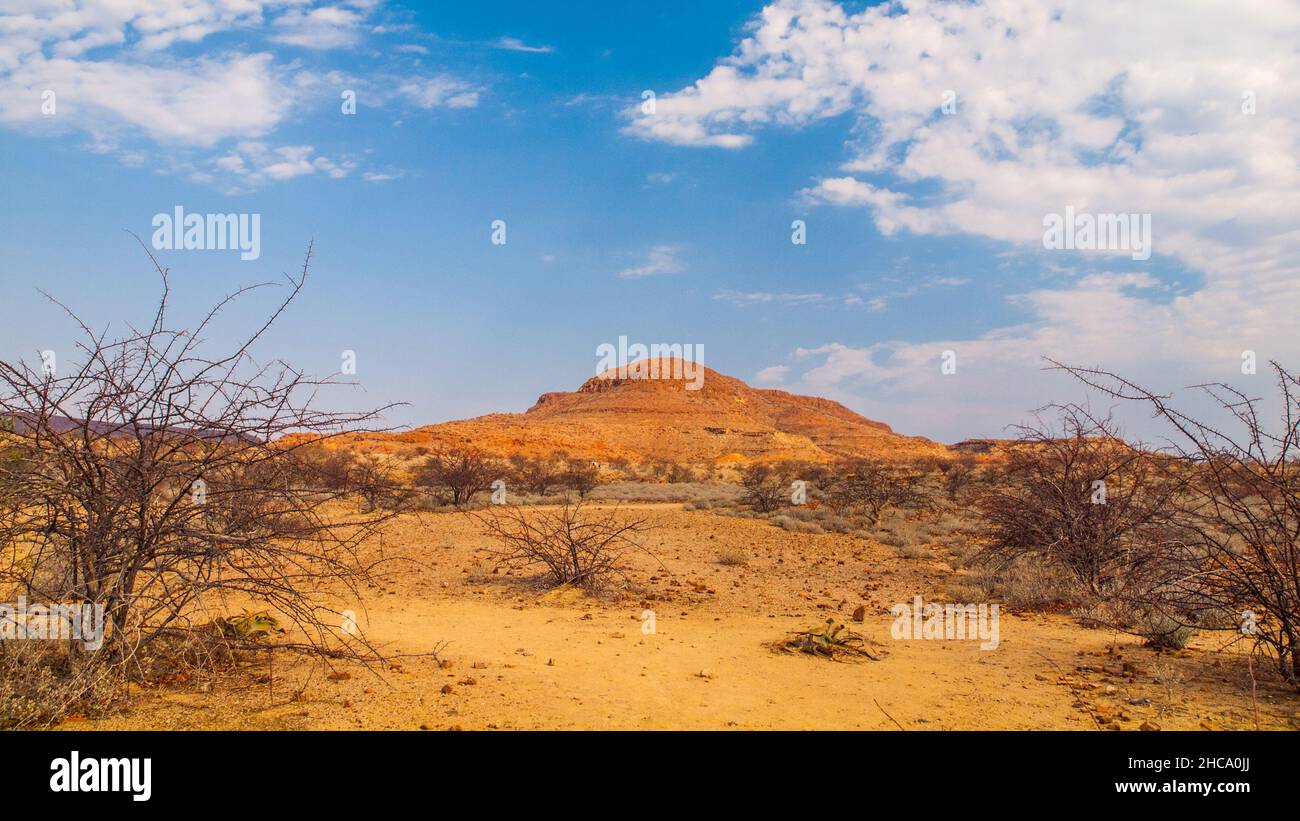 Orange rock formation in Damaraland Stock Photo - Alamy
