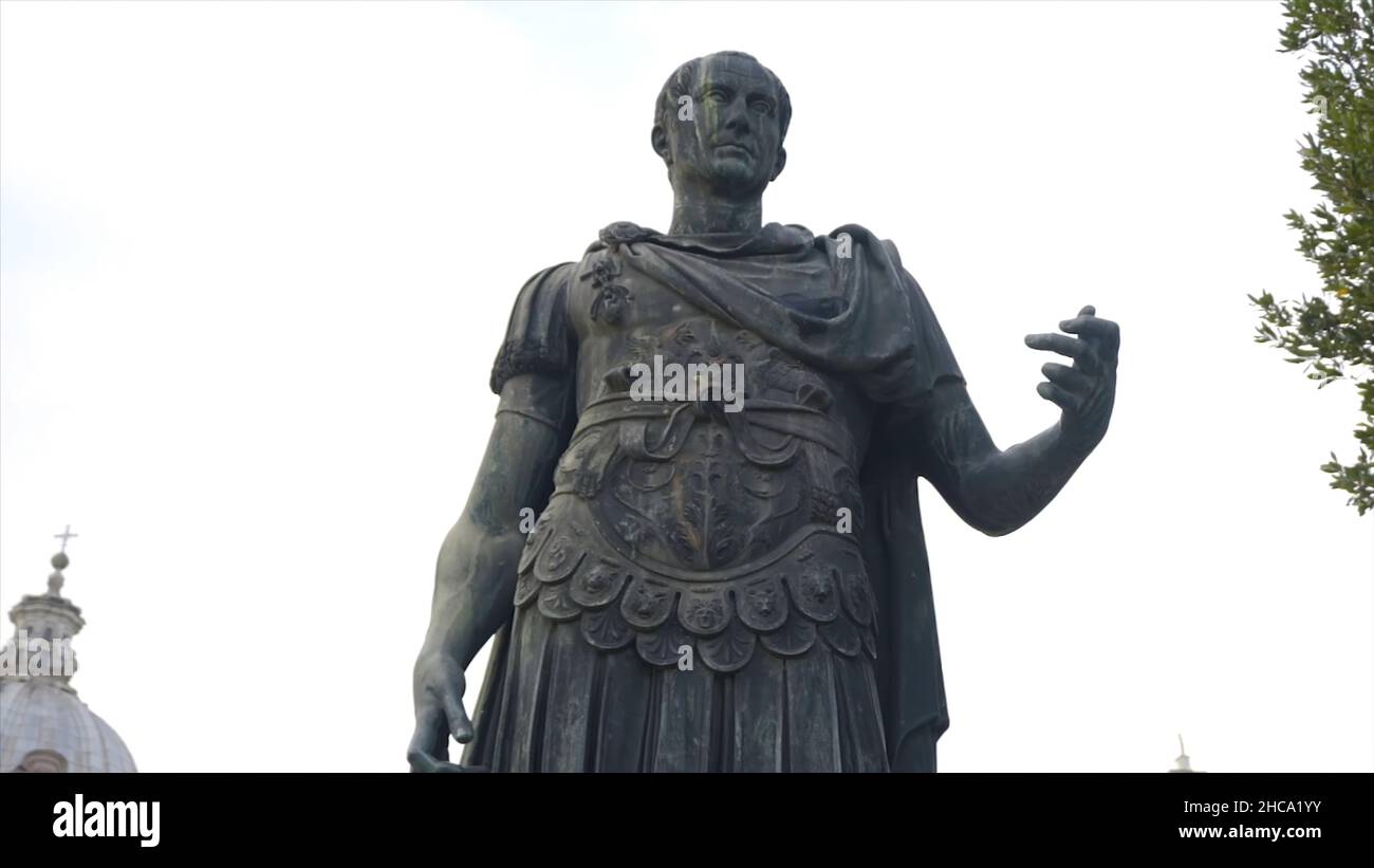 Antique monument in Europe. Antique sculpture in one of the Europe city ...