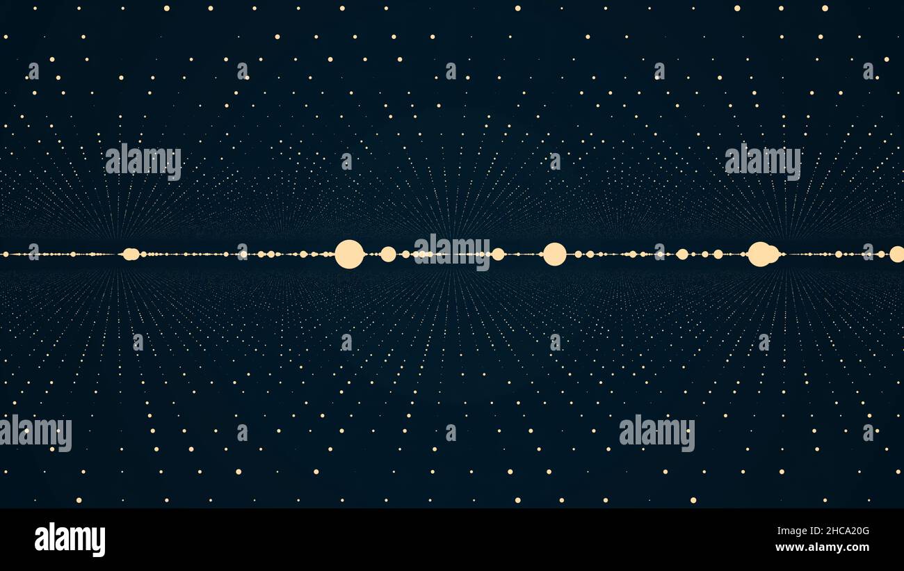 Camera Moving Into A 3d Grid Infinite Space Loop High Definition Motion Background Featuring An