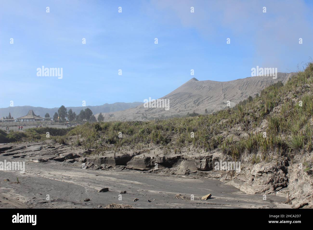 The atmosphere of the sea of sand on Mount Bromo Tengger Bromo Semeru ...