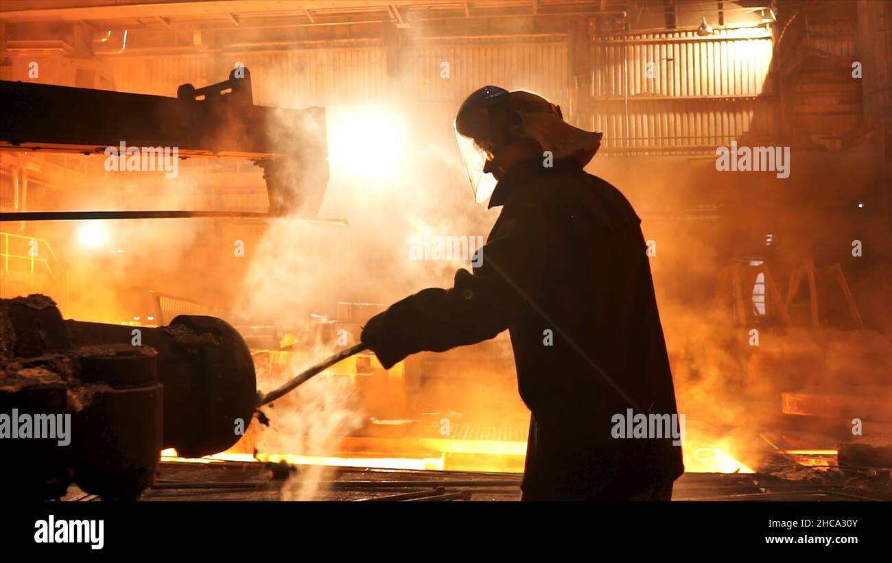 Hot slag from the iron production hi-res stock photography and images ...