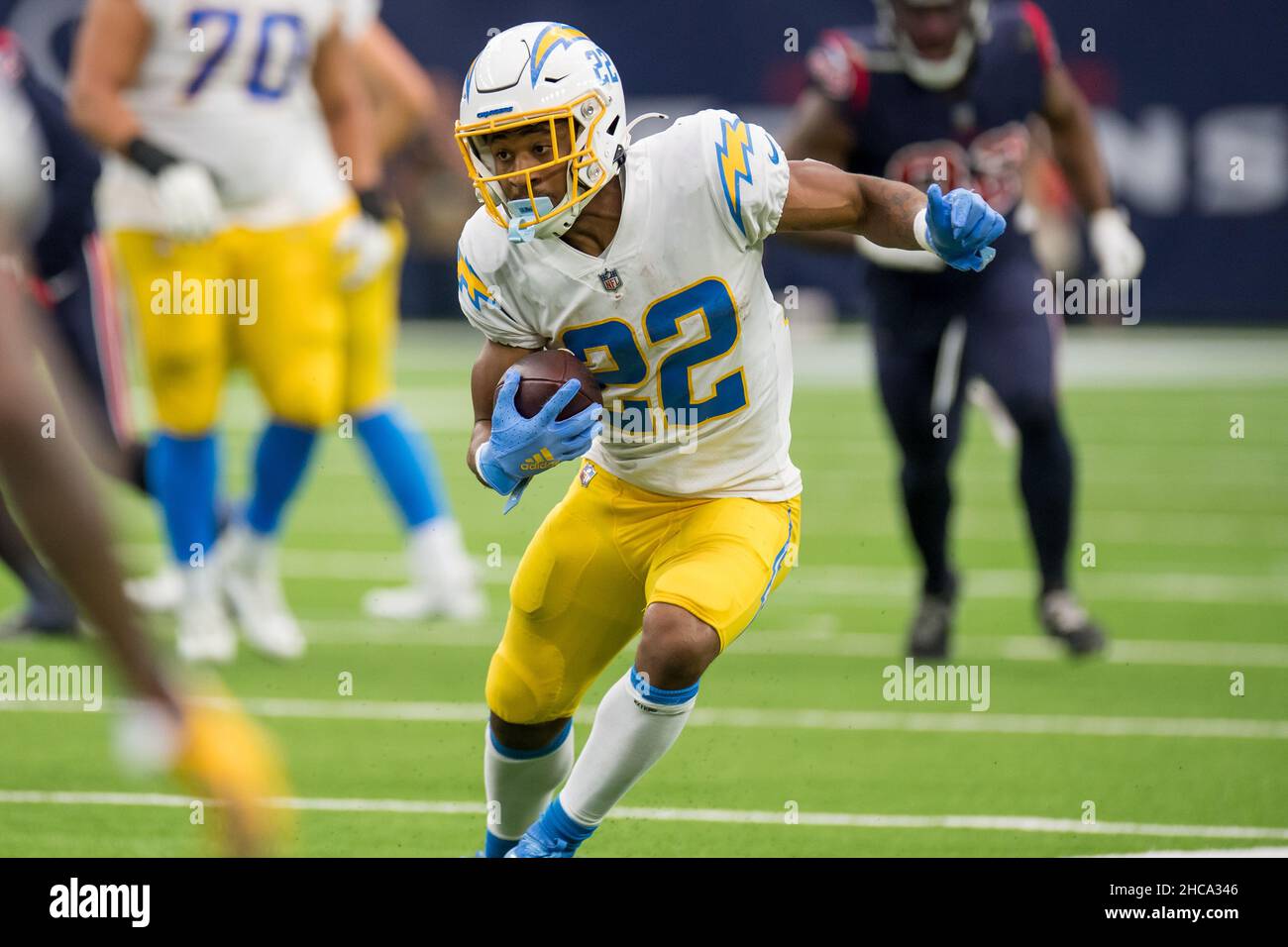 Houston, TX, USA. 26th Dec, 2021. Los Angeles Chargers running back ...