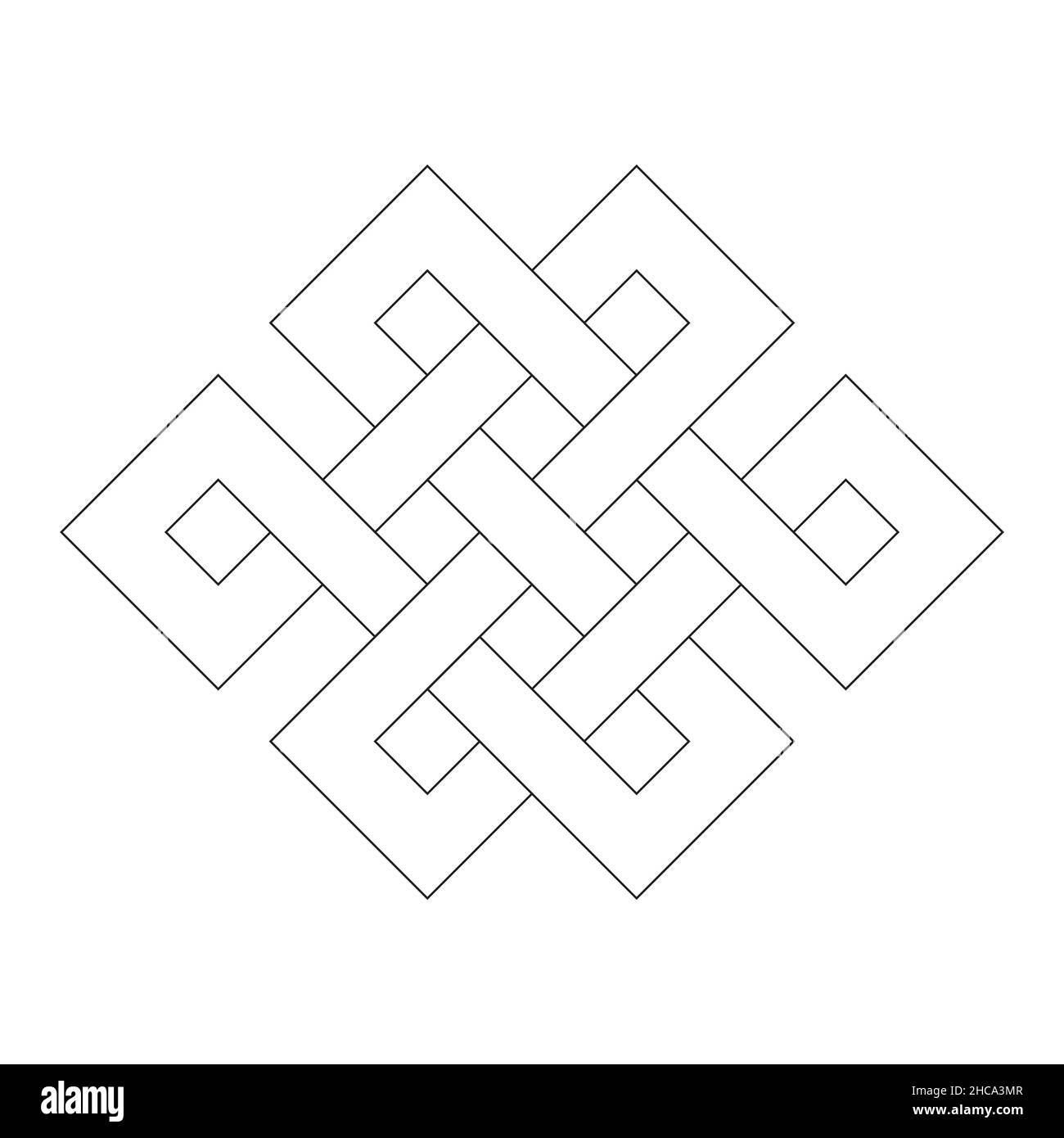 Endless knot - black vector symbol Stock Vector Image & Art - Alamy