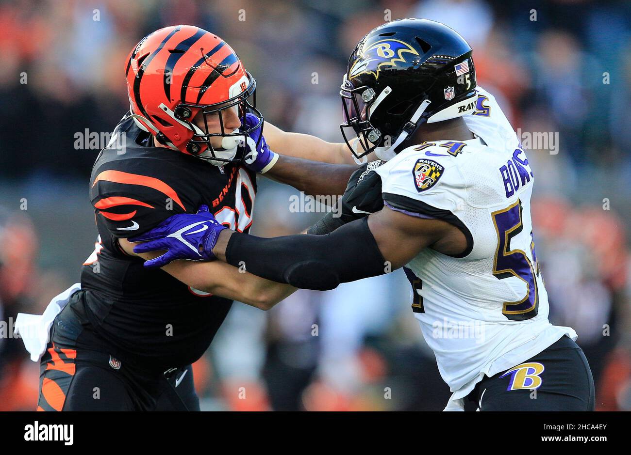December 26, 2021: Cincinnati Bengals tight end C.J. Uzomah (87) and ...