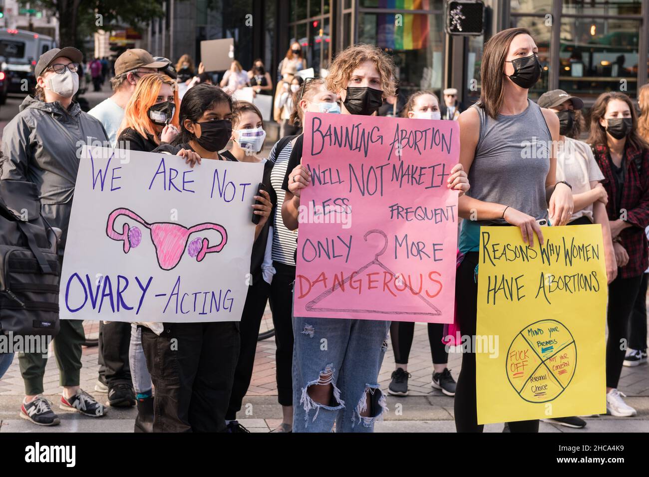 Seattle, USA, 2nd Oct, 2021. Westlake park nationwide Rally For ...