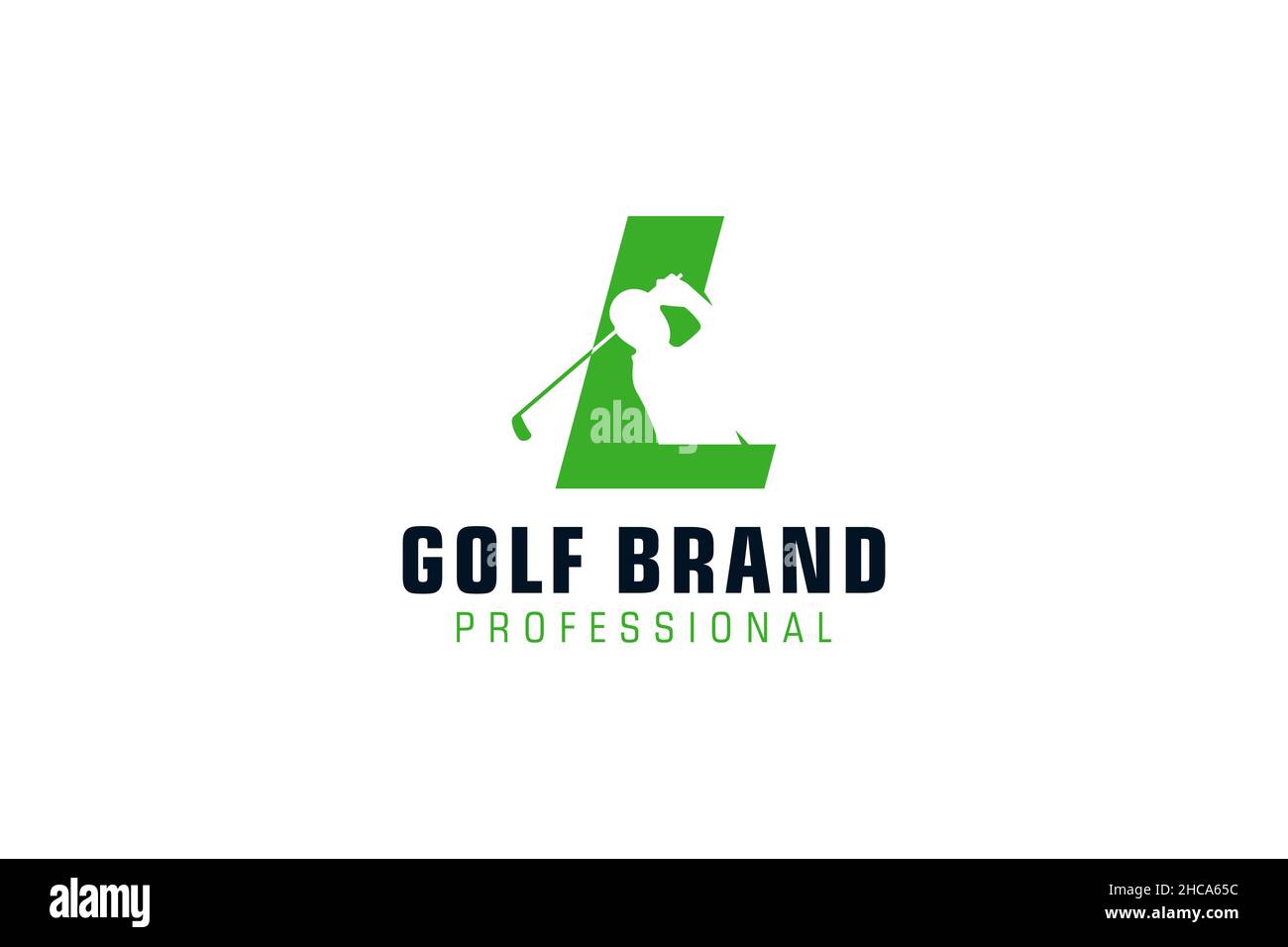 Letter L for Golf logo design vector template, Vector label of golf ...
