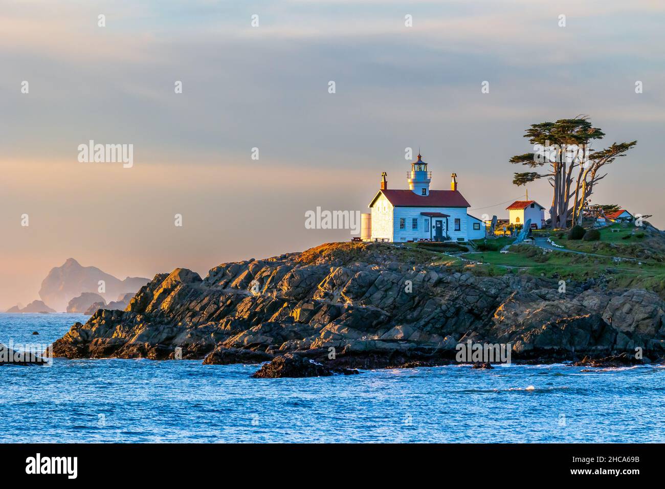 Battery Point Lighthouse in Crescent city, California Stock Photo - Alamy