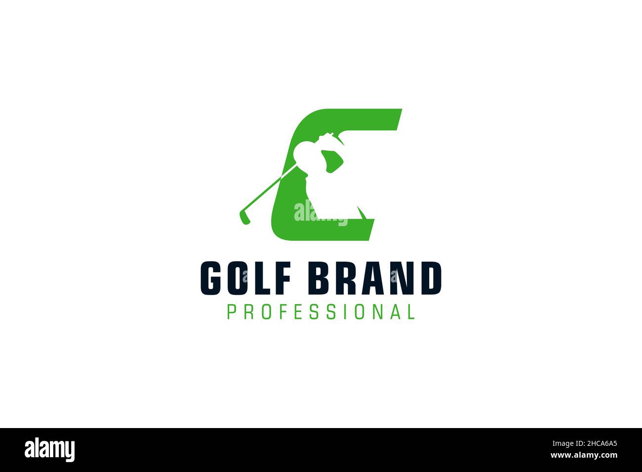Letter C for Golf logo design vector template, Vector label of golf ...