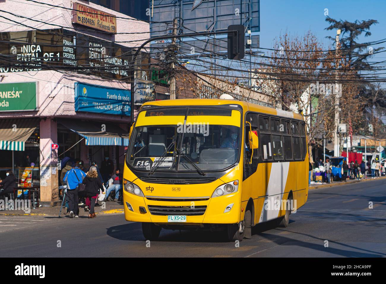 Santiago, Chile - August 2021: A Transantiago, or Red Metropolitana de ...