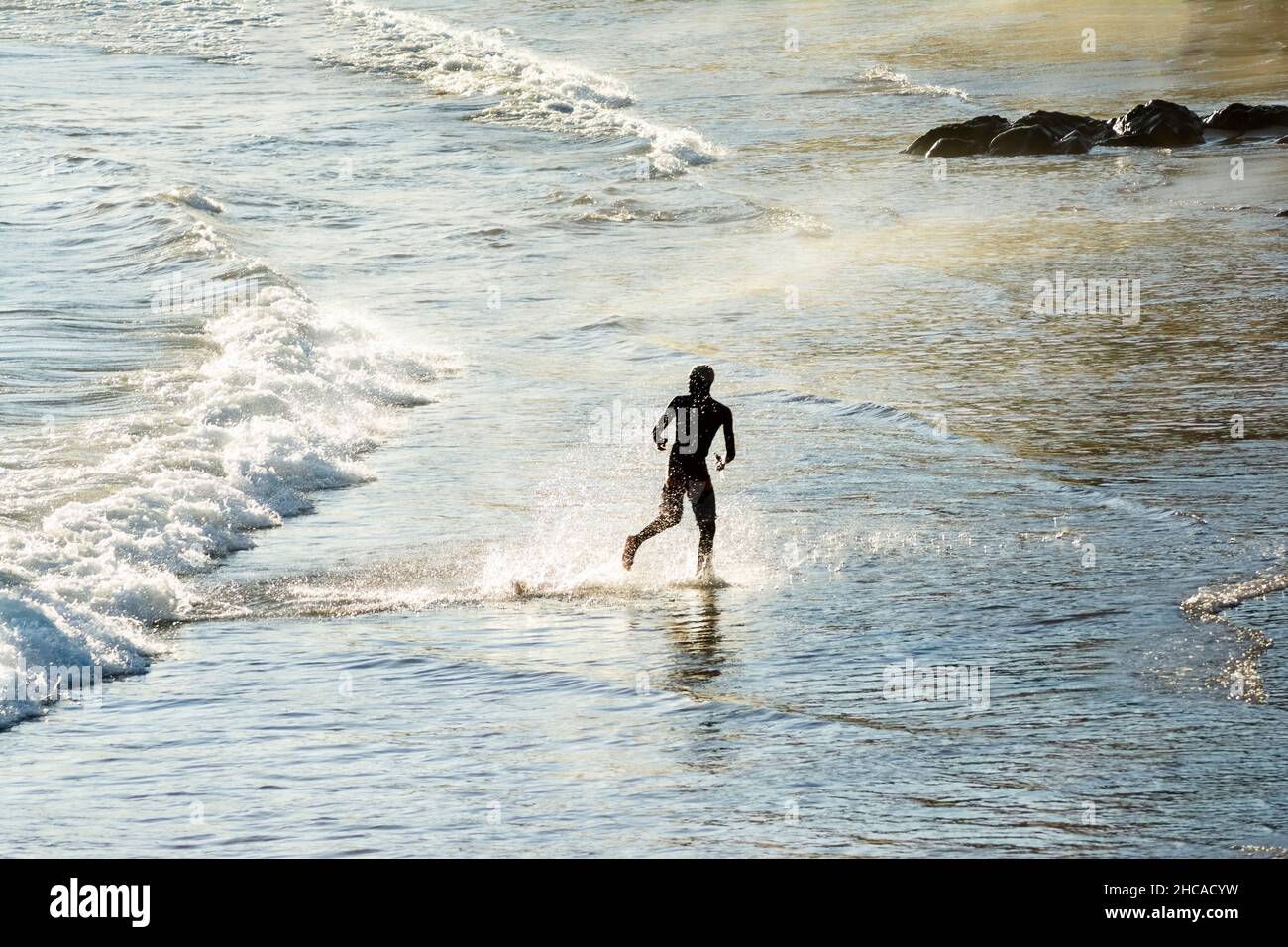 Man coming out of water hi-res stock photography and images - Alamy