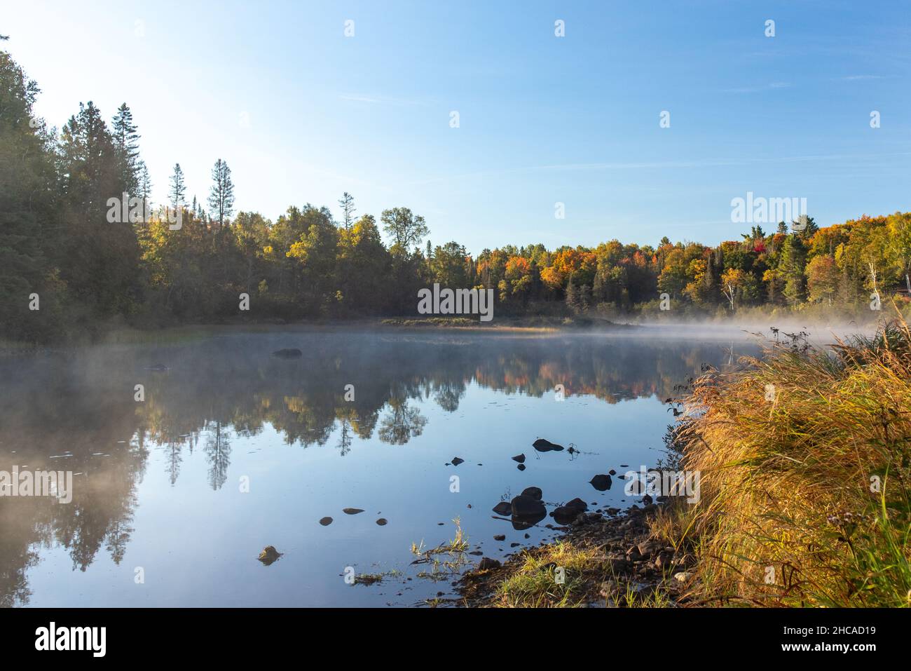 Morning on the Michigamme River - Republic, Michigan - September 2021 ...