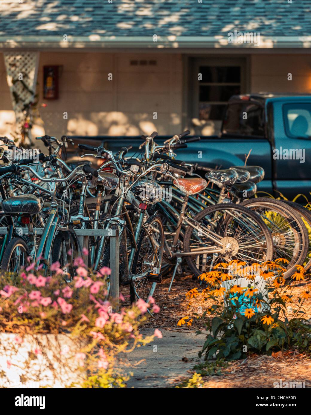 Stacks of bikes hi-res stock photography and images - Alamy